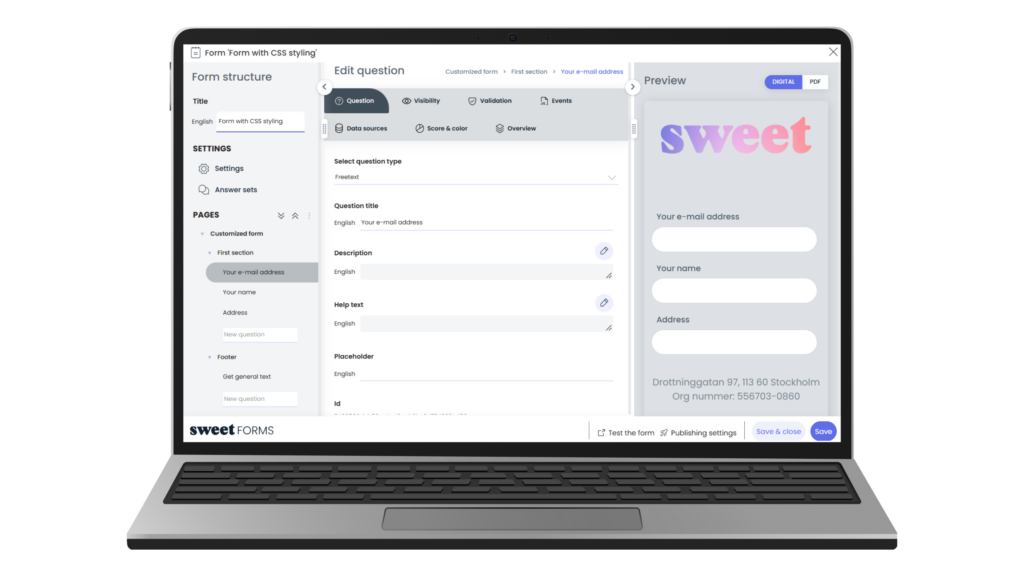 Sweet Academy - Sweet Forms starter kit - Sweet Systems