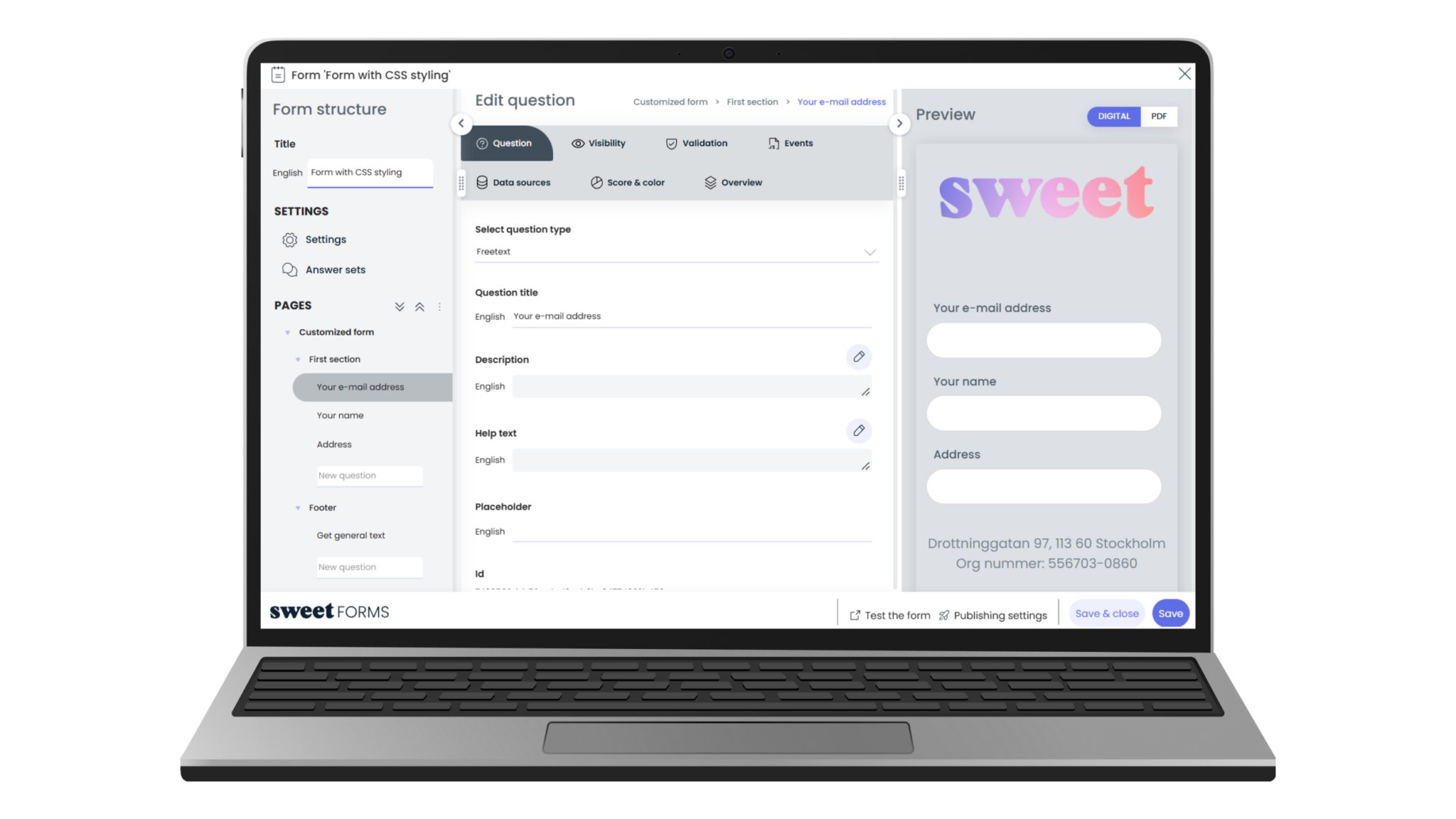 Sweet Academy - Sweet Forms starter kit - Sweet Systems